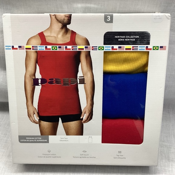Papi | Shirts | Papi Heritage Collection Premium Cotton Mens Tank Tops ...